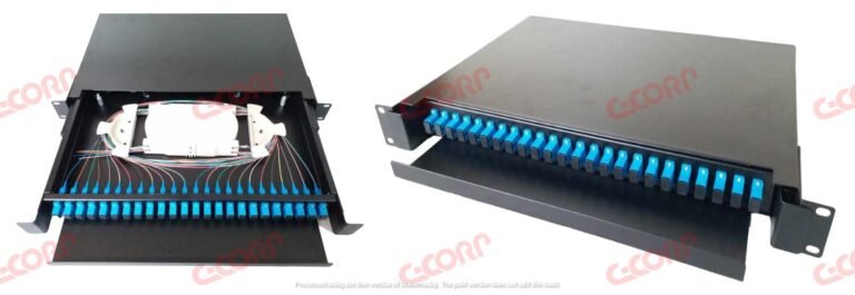 24 PORTS ODF PATCH PANEL OPTICAL DISTRIBUTION FRAME RACK MOUNT 19 INCH ...